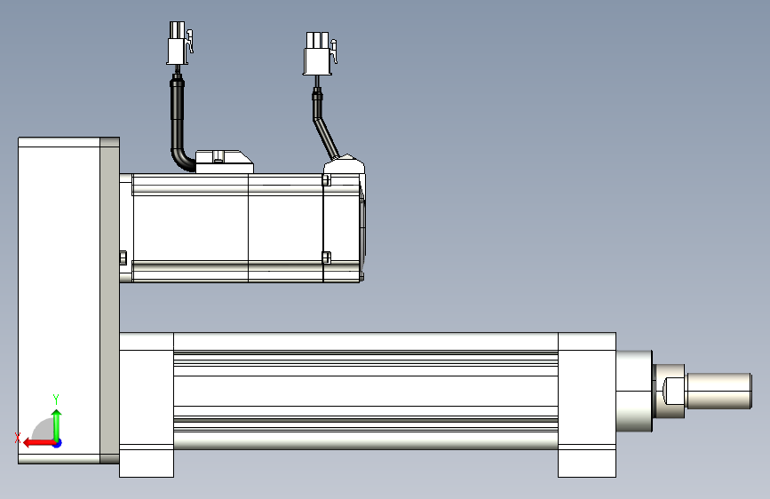 TPA ESR系列轻载型电动缸-TPA-ESR50-1610C-L100-MR-LB-W-P40-C3_STEP_模型图纸下载 – 懒石网