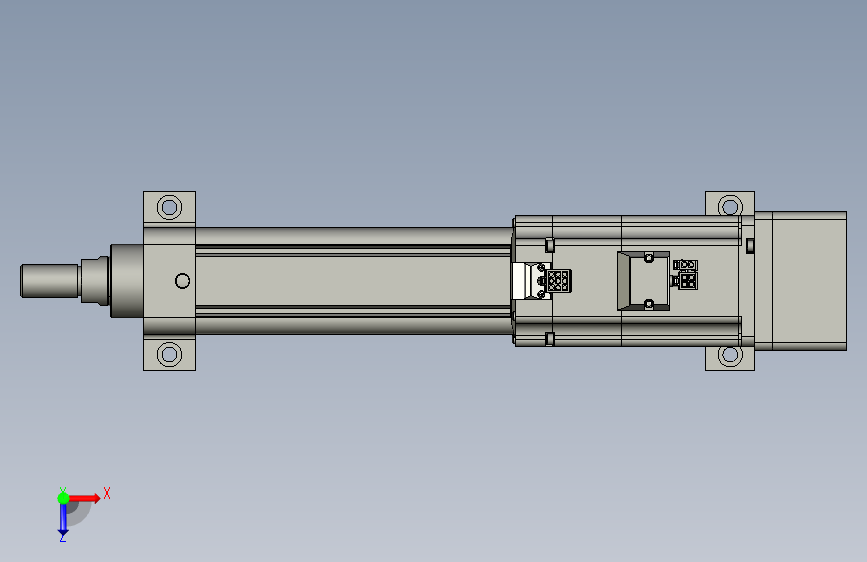 TPA ESR系列轻载型电动缸-TPA-ESR50-1610C-L200-MR-LB-W-P40-C3_STEP_模型图纸下载 – 懒石网