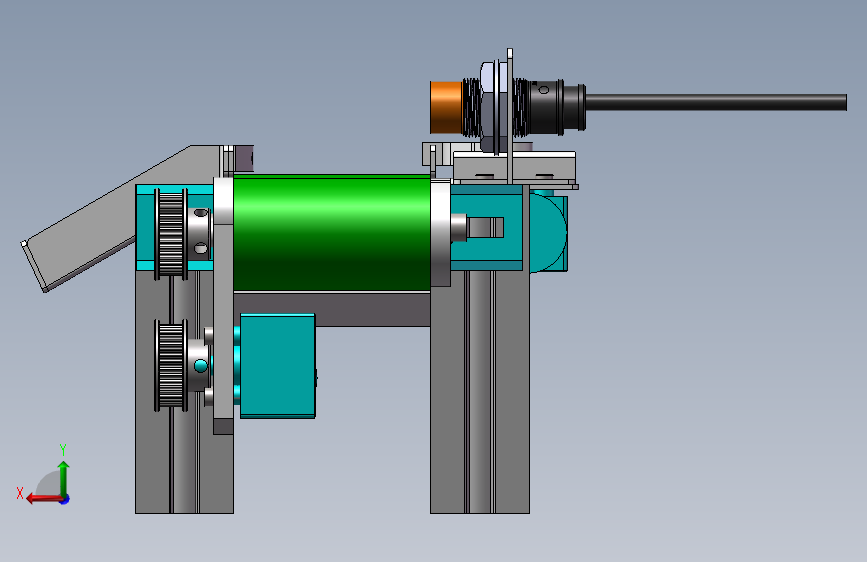 B4185-1米0.06米皮带输送机构_SOLIDWORKS 2021_模型图纸下载 – 懒石网