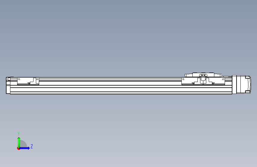 TPA GCR系列滚珠丝杠直线轴内置导轨-TPA-GCR-40-1210C-L400-ML-M10-N3_STEP_模型图纸下载 – 懒石网
