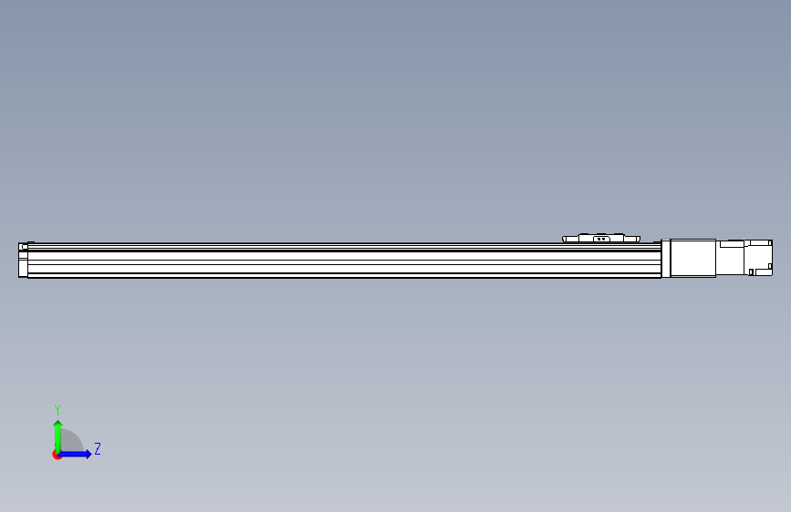 TPA GCR系列滚珠丝杠直线轴内置导轨-TPA-GCR-40-1210C-L600-M-M10-N3_STEP_模型图纸下载 – 懒石网