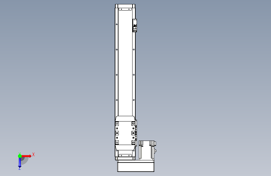 TPA GCR系列滚珠丝杠直线轴内置导轨-TPA-GCR-80-1610C-L400-ML-M40-N3_STEP_模型图纸下载 – 懒石网