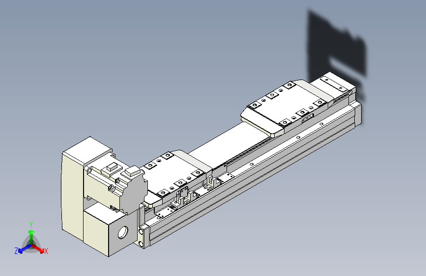 TPA GCBS系列带式直线轴双滑块型-TPA-GCBS-80-P60-L50-LU-M20-N3_STEP_模型图纸下载 – 懒石网