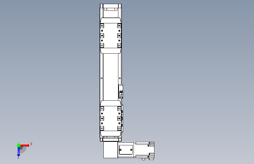 TPA GCBS系列带式直线轴双滑块型-TPA-GCBS-80-P60-L75-DL-M20-N3_STEP_模型图纸下载 – 懒石网