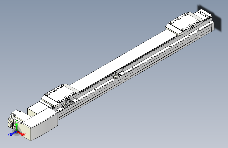TPA GCBS系列带式直线轴双滑块型-TPA-GCBS-80-P60-L250-QR-M20-N3_STEP_模型图纸下载 – 懒石网