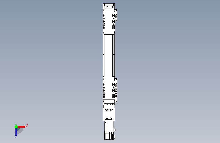 TPA GCRS系列滚珠丝杠直线轴，带双滑块和内置导轨-TPA-GCRS-50-1205C-L75-M-M10-N3_STEP_模型图纸下载 – 懒石网