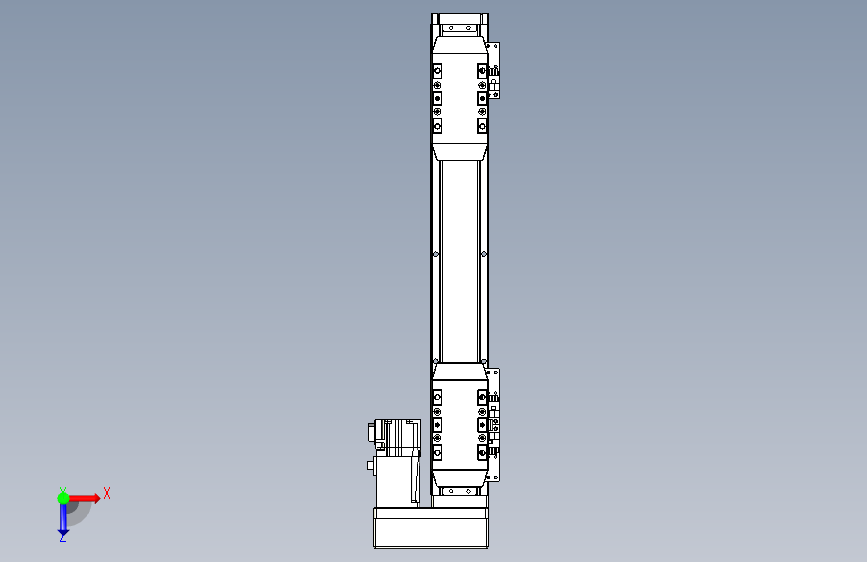 TPA GCRS系列滚珠丝杠直线轴，带双滑块和内置导轨-TPA-GCRS-50-1205C-L75-MR-M10-N3_STEP_模型图纸下载 – 懒石网