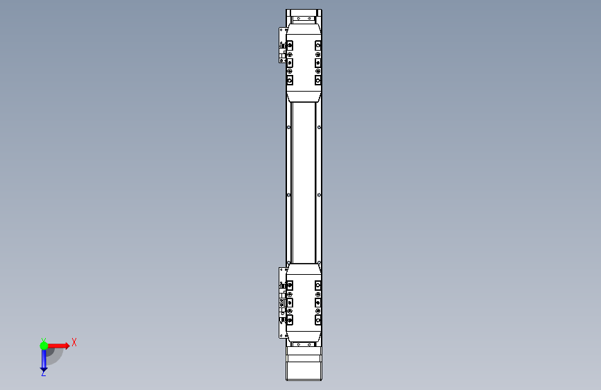 TPA GCRS系列滚珠丝杠直线轴，带双滑块和内置导轨-TPA-GCRS-50-1205C-L100-MP-M10-N3_STEP_模型图纸下载 – 懒石网