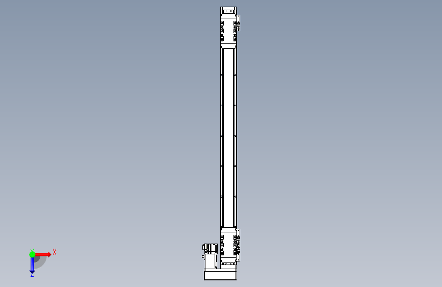 TPA GCRS系列滚珠丝杠直线轴，带双滑块和内置导轨-TPA-GCRS-50-1205C-L275-MR-M10-N3_STEP_模型图纸下载 – 懒石网
