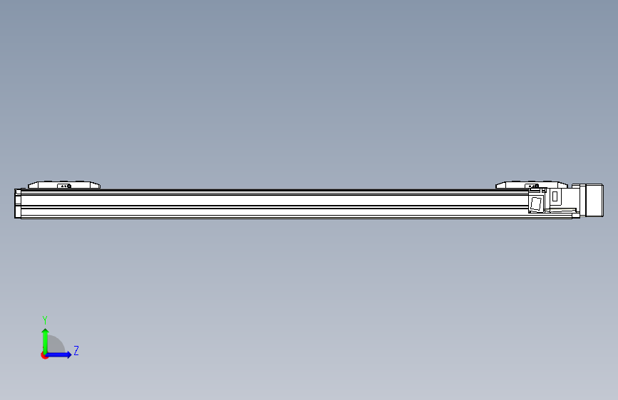 TPA GCRS系列滚珠丝杠直线轴，带双滑块和内置导轨-TPA-GCRS-50-1205C-L300-MR-M10-N3_STEP_模型图纸下载 – 懒石网