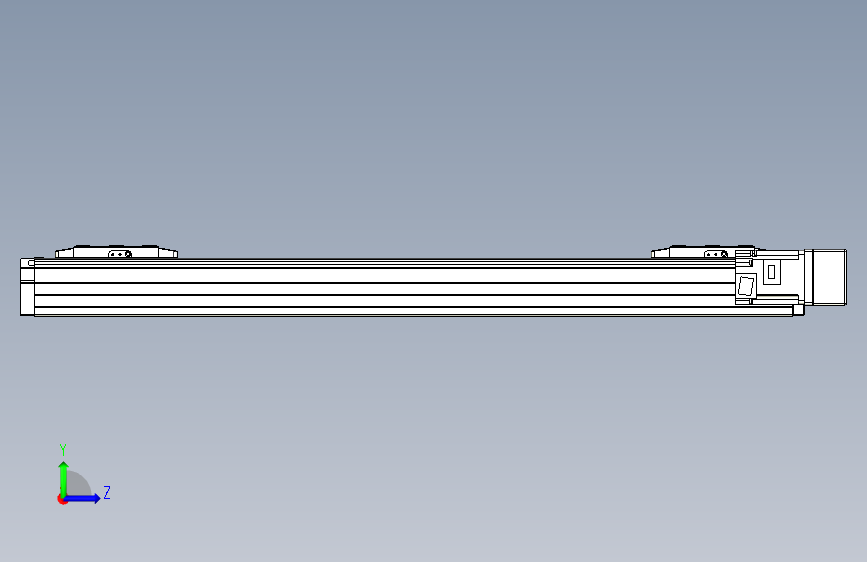 TPA GCRS系列滚珠丝杠直线轴，带双滑块和内置导轨-TPA-GCRS-80-1610C-L225-MR-M20-N3_STEP_模型图纸下载 – 懒石网
