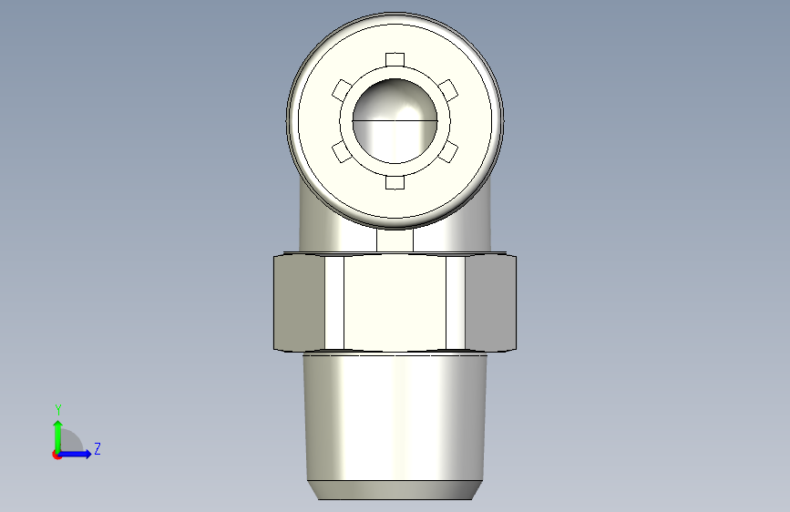 L型快插式螺纹接头-162872 CRQSL-1_8-6_STEP_模型图纸下载 – 懒石网