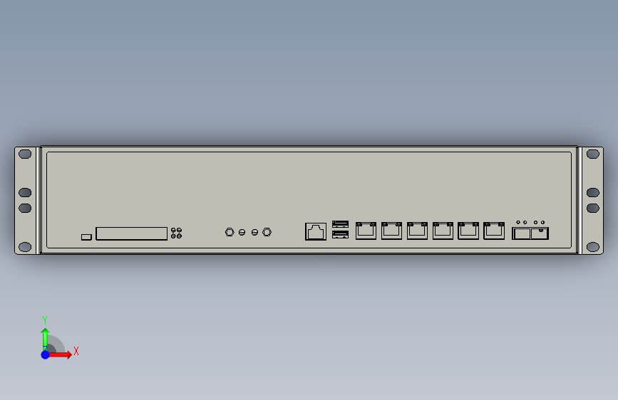 c226-2U服务器机箱_STEP_模型图纸下载 – 懒石网