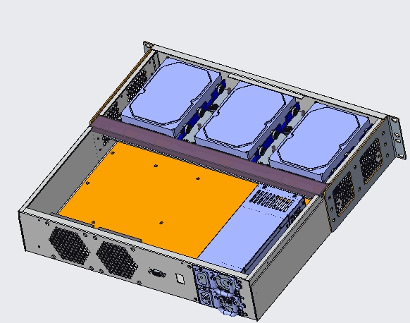 c226-2U服务器机箱_STEP_模型图纸下载 – 懒石网