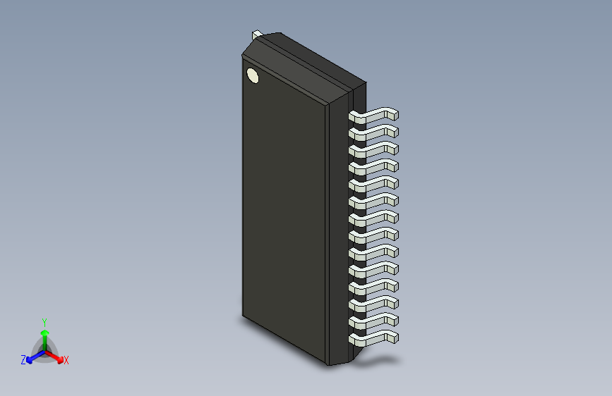 sop封装-SOP63P602X173-28N_STEP_模型图纸下载 – 懒石网