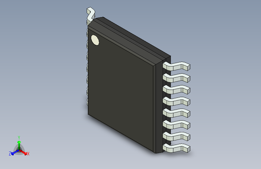 sop封装-SOP65P640X110-16N_STEP_模型图纸下载 – 懒石网