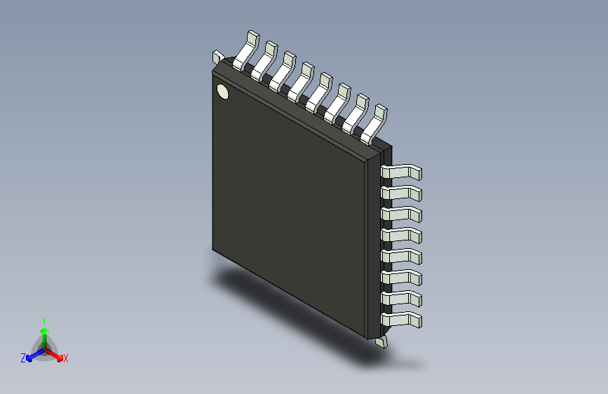 qfp封装-QFP80P900X900X120-33N_STEP_模型图纸下载 – 懒石网
