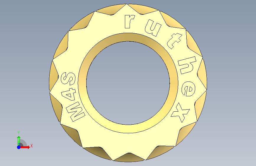 铜螺母螺纹嵌件-Ruthex_RX-M4Sx4.0_STEP_模型图纸下载 – 懒石网
