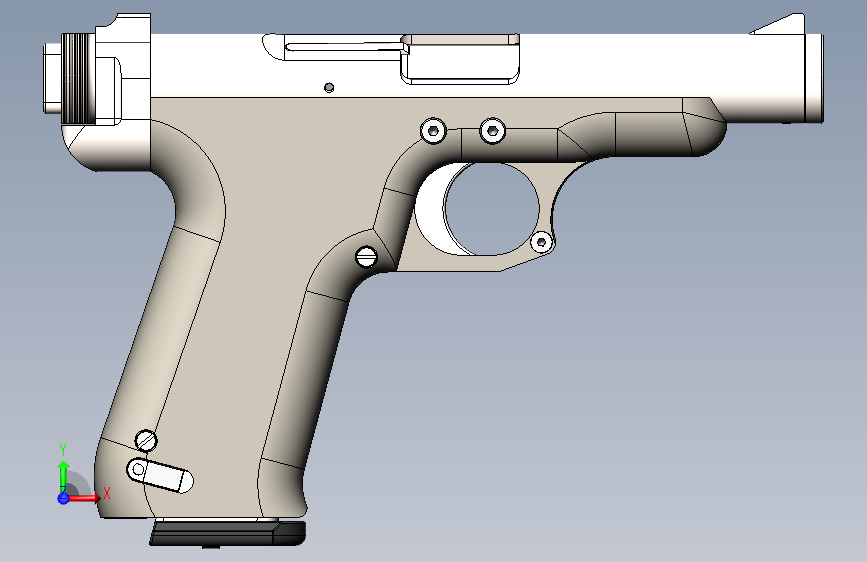 South-African Musgrave pistol gun_SOLIDWORKS 2020_模型图纸下载 – 懒石网