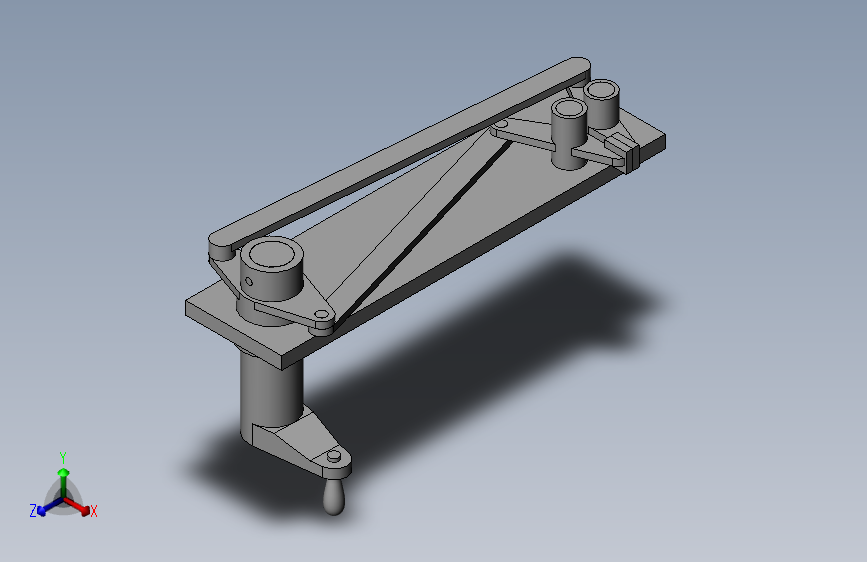 双摇杆夹紧机构 Solidworks 模型图纸下载 懒石网