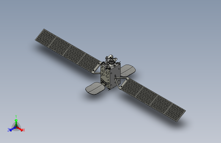 东方红四号卫星_STEP _模型图纸下载 – 懒石网