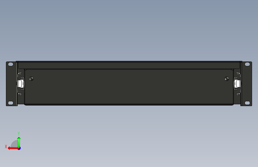 2U机架式抽屉三维模型11402_STEP_模型图纸下载 – 懒石网