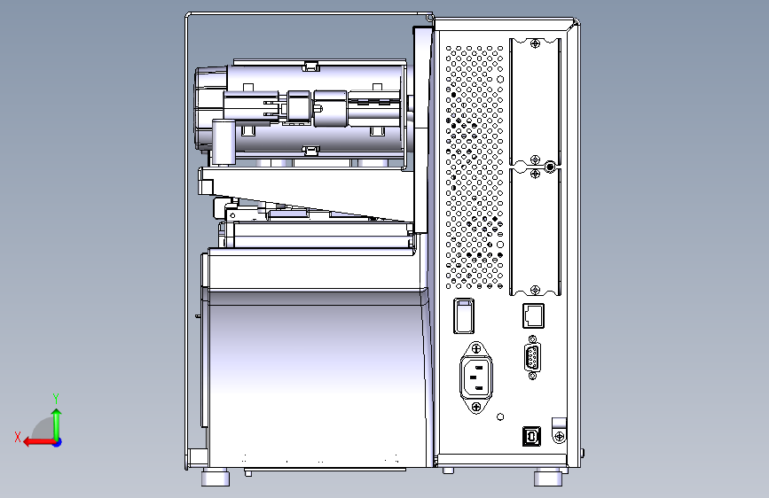 斑马ZT410标签打印机_STEP_模型图纸下载 – 懒石网