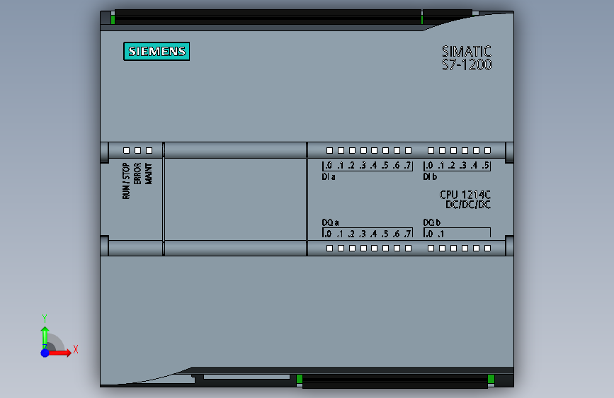 西门子12PLC系列产品 （1214C DCDCDC）6ES7214-1AG4-XB_STEP _模型图纸下载 – 懒石网