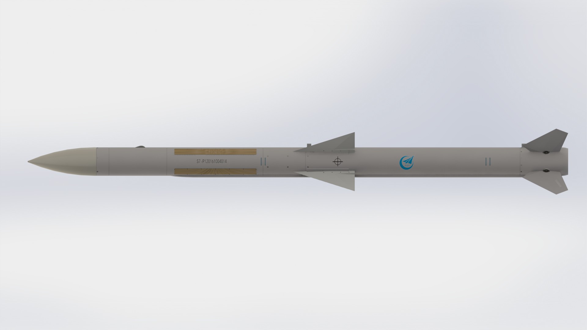 PL-12空空导弹_SOLIDWORKS 2012_模型图纸下载 – 懒石网