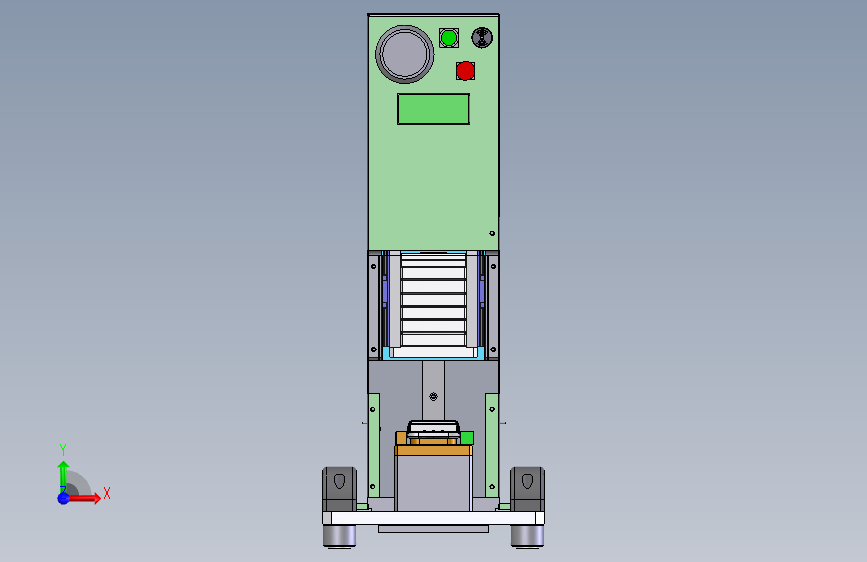 微型压合机SW07设计_SOLIDWORKS 2019_模型图纸下载 – 懒石网