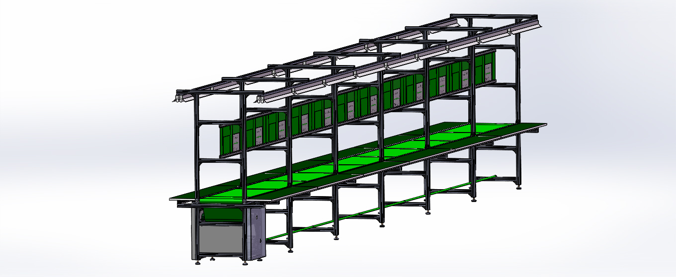 流水线设备模型三维sw图纸 Solidworks 2015 模型图纸下载 懒石网