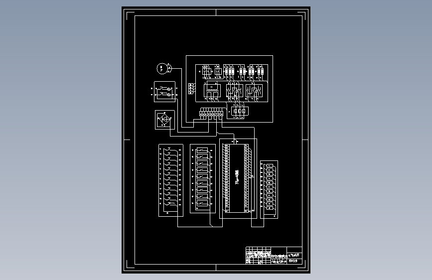 ZS900注塑机PLC电气控制系统设计_AutoCAD 2007_模型图纸下载 – 懒石网