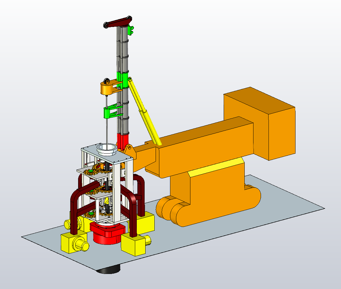 抽油杆和油管清洁机三维Step+CAD+说明书_STEP _模型图纸下载 – 懒石网