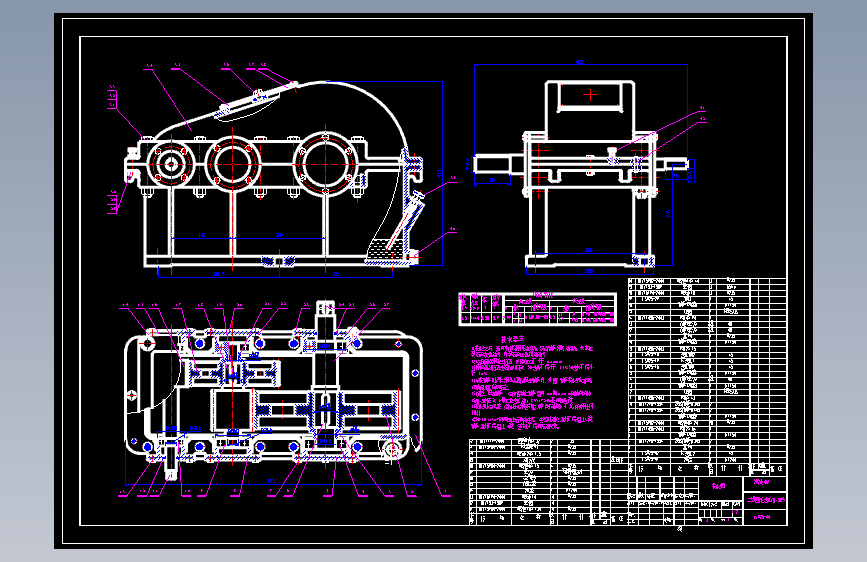 M0463-减速器的设计CAD+说明_AutoCAD 2004_模型图纸下载 – 懒石网