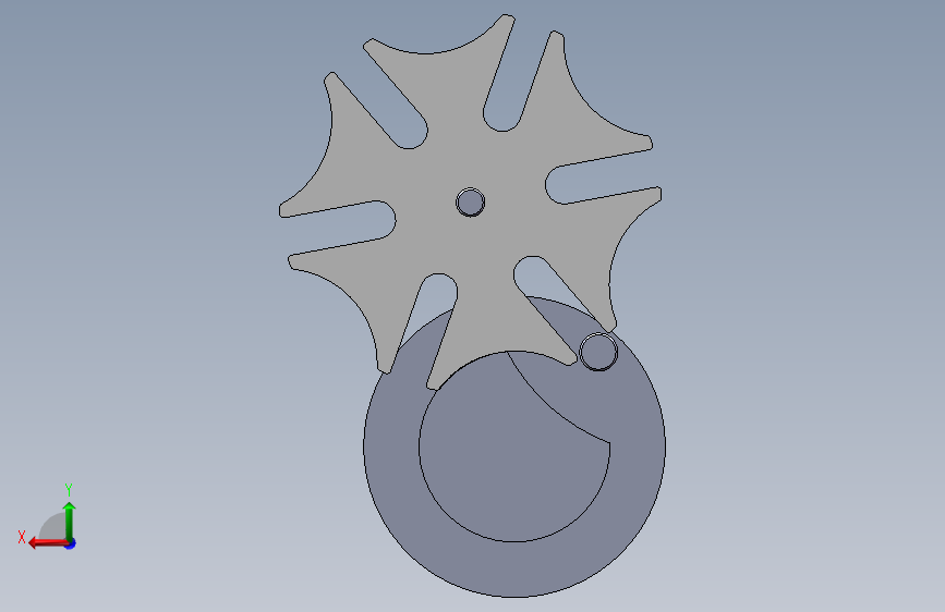槽轮机构（sw格式 Solidworks 2012 模型图纸下载 懒石网