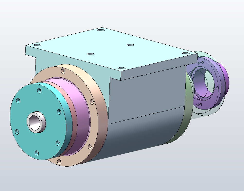 电主轴设计三维SW2016带参_SOLIDWORKS 2016_模型图纸下载 – 懒石网