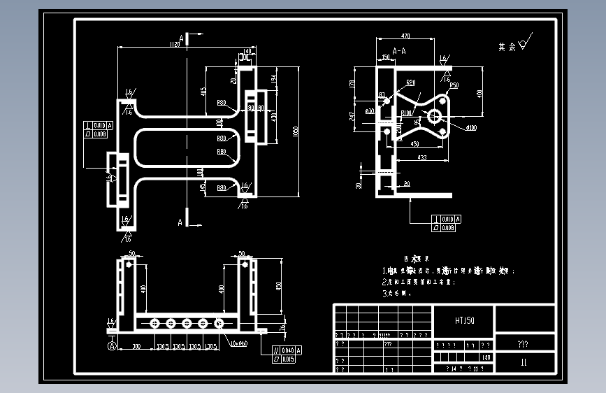 高速列车转向架设计CAD+说明_AutoCAD 2007_模型图纸下载 – 懒石网