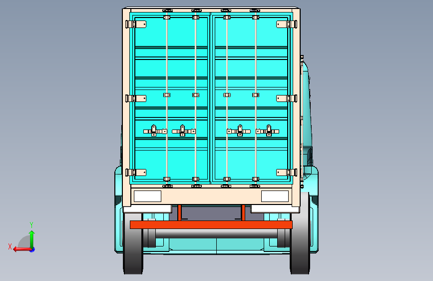 箱式货车模型三维SW2016带参_SOLIDWORKS 2016_模型图纸下载 – 懒石网