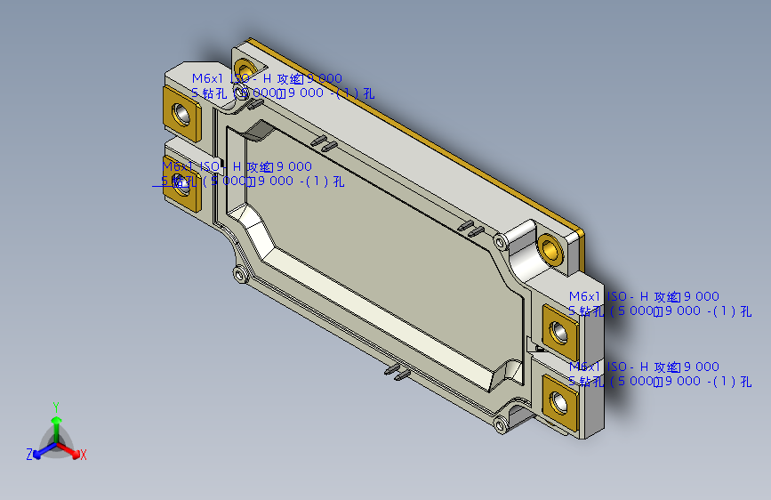 EconoDUALTM3 IGBT模型_SOLIDWORKS _模型图纸下载 – 懒石网