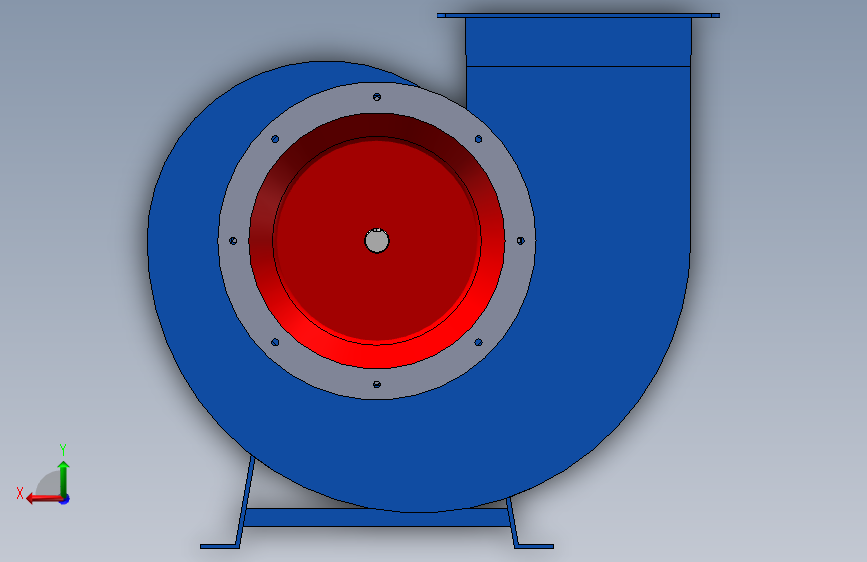 CF(A)No1.5A～3.5A 多翼式离心通风机装配_SOLIDWORKS 2014_模型图纸下载 – 懒石网