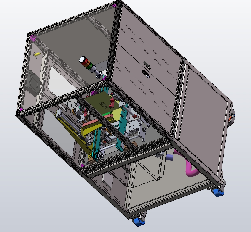 PCB翻转清洗机三维SW2018带参_SOLIDWORKS 2018_模型图纸下载 – 懒石网