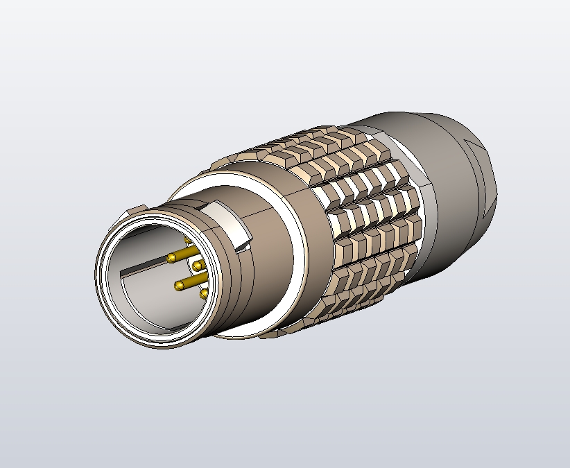 LEMO连接器FGG.1B完全细节图纸三维Step_STEP _模型图纸下载 – 懒石网