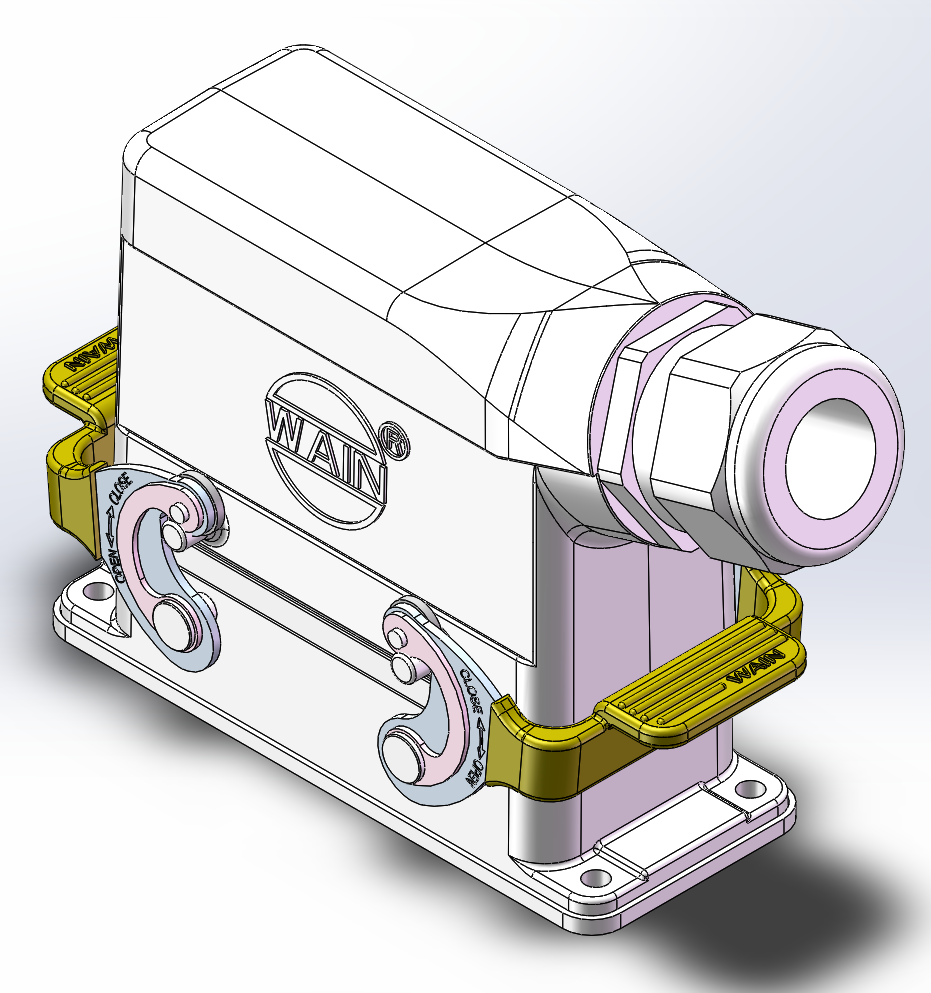 16针重载连接器_SOLIDWORKS 2018_模型图纸下载 – 懒石网
