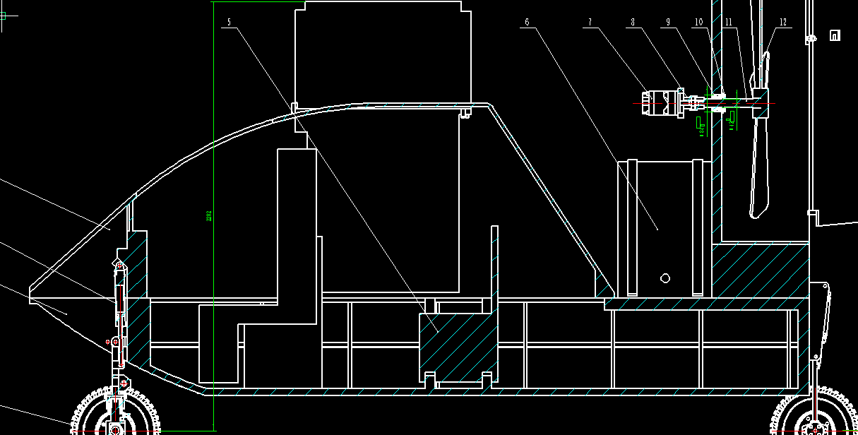 风力四轮车CAD_AutoCAD 2004_模型图纸下载 – 懒石网