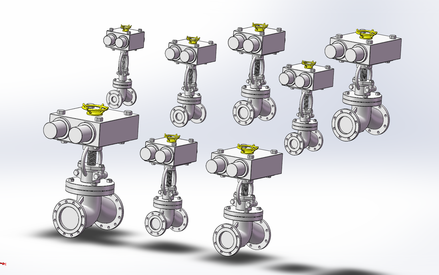 8款J941W-16P法兰连接电动截止阀_SOLIDWORKS 2017_模型图纸下载 – 懒石网