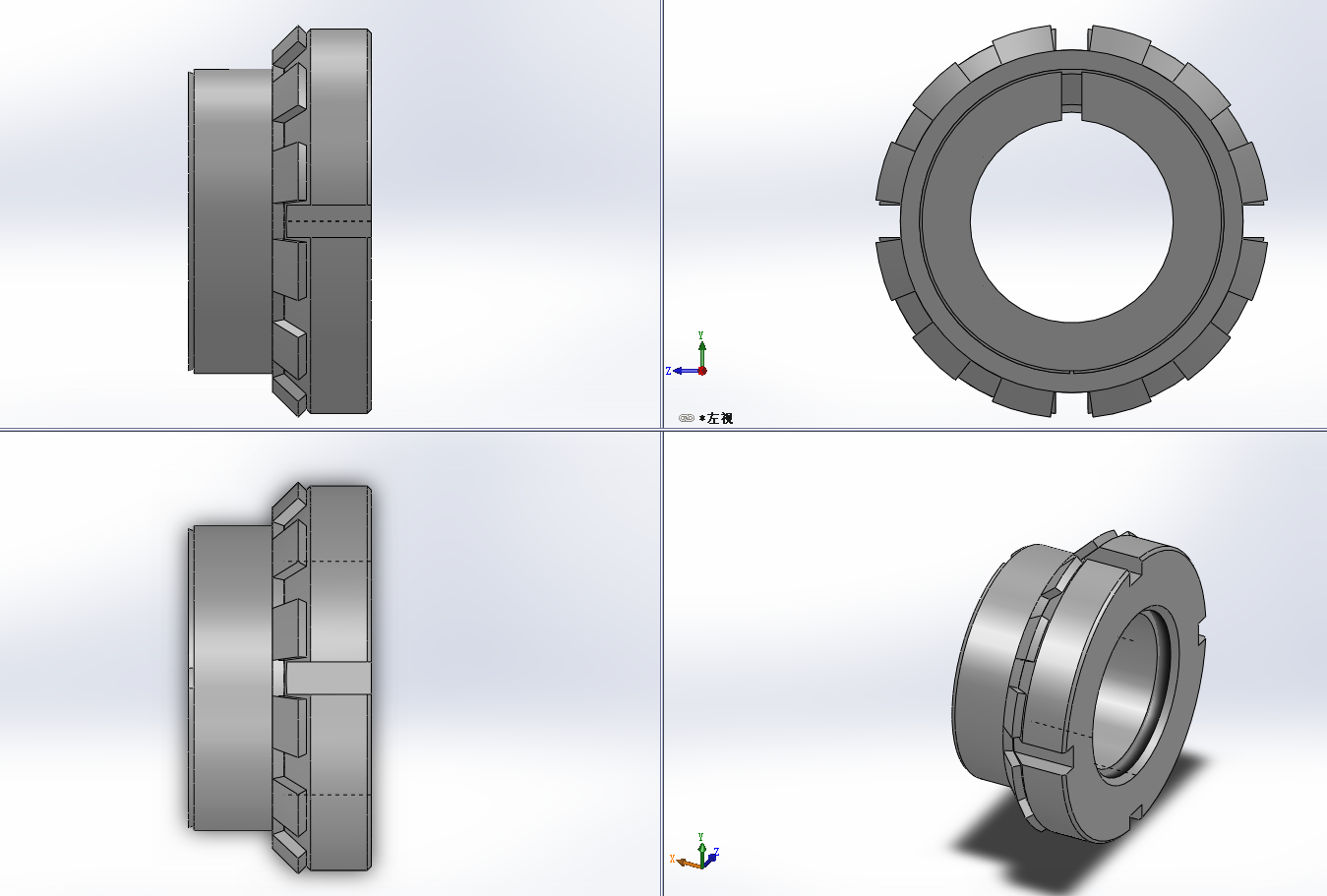 7款JB╱T 7934-1999[Z19A型胀紧联结套Z19A_SOLIDWORKS 2017_模型图纸下载 – 懒石网